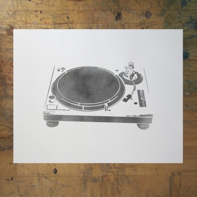 Turntable Stencil (8.5″x11″) | Stencil 1