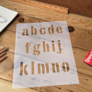 Industrial Font Stencil | Stencil 1