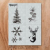 Winter Holiday Stencil 4-pack | Stencil 1