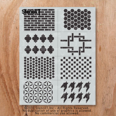 PATTERNS Stencil 8-pack | Stencil 1