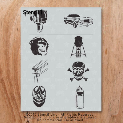 URBAN Stencil 8-pack | Stencil 1