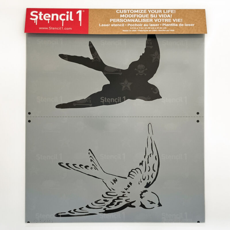 Swallow Two-Layer Stencil | Stencil 1