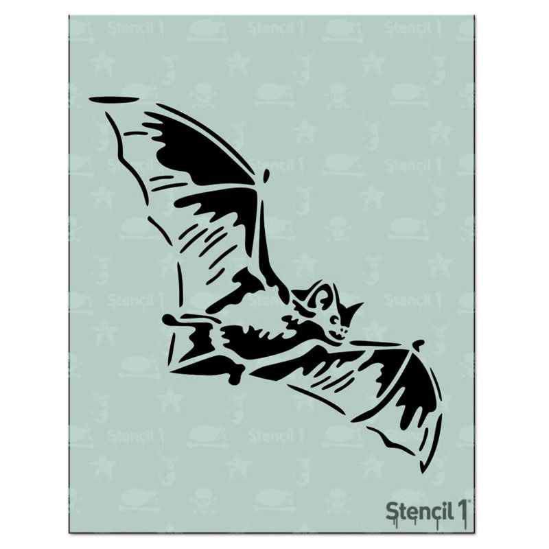 Bat Stencil (8.5″x11″) | Stencil 1