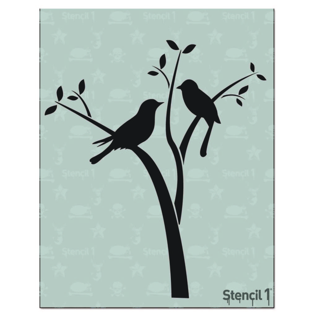 Birds Stencil 3-Ppack, Two-Layers | Stencil 1