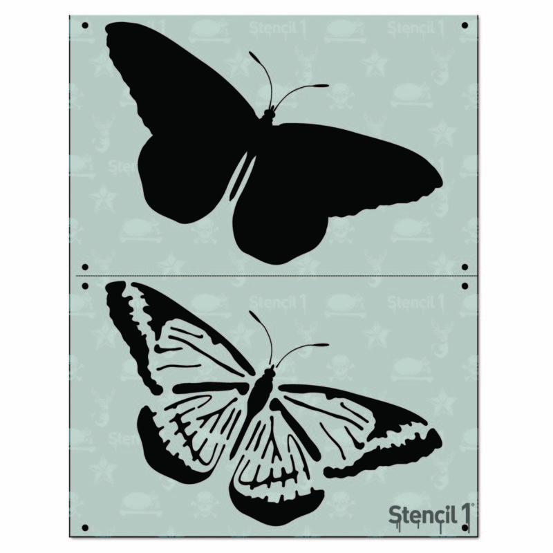 Butterfly Two-Layer Stencil | Stencil 1