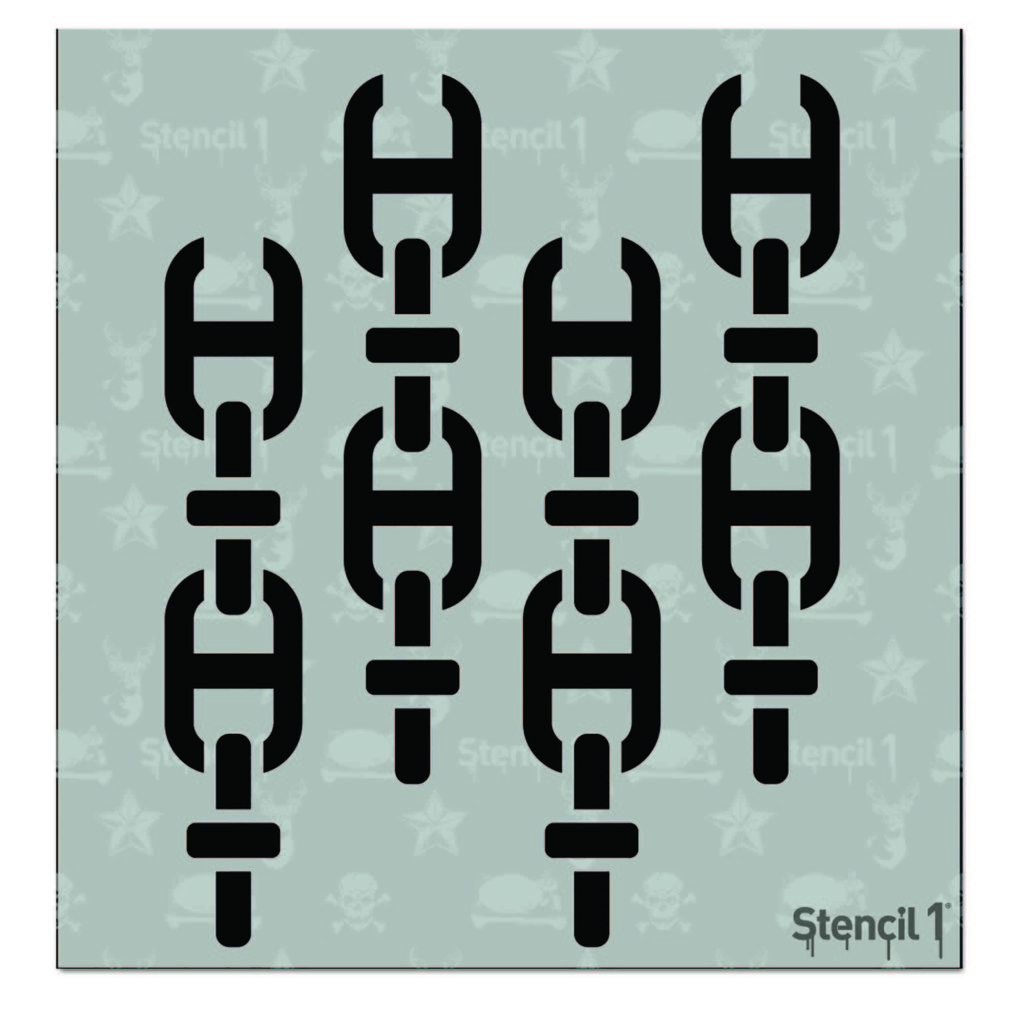 Chains 2 Stencil – Small (5.75″x6″) | Stencil 1