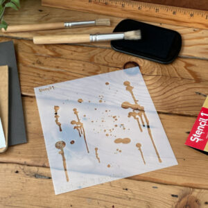 Drip Marks Stencil -Small (5.75″x6″) | Stencil 1