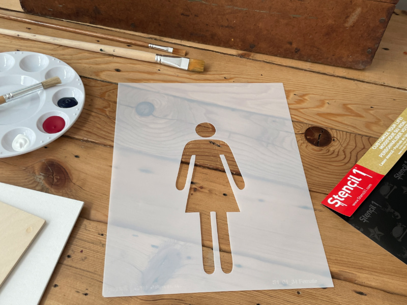 Female Stencil (8.5″x11″) | Stencil 1