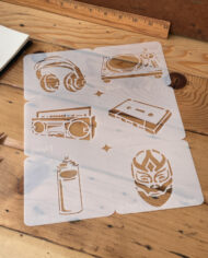 Graffiti Mini Stencil Set #1 6-pack | Stencil 1