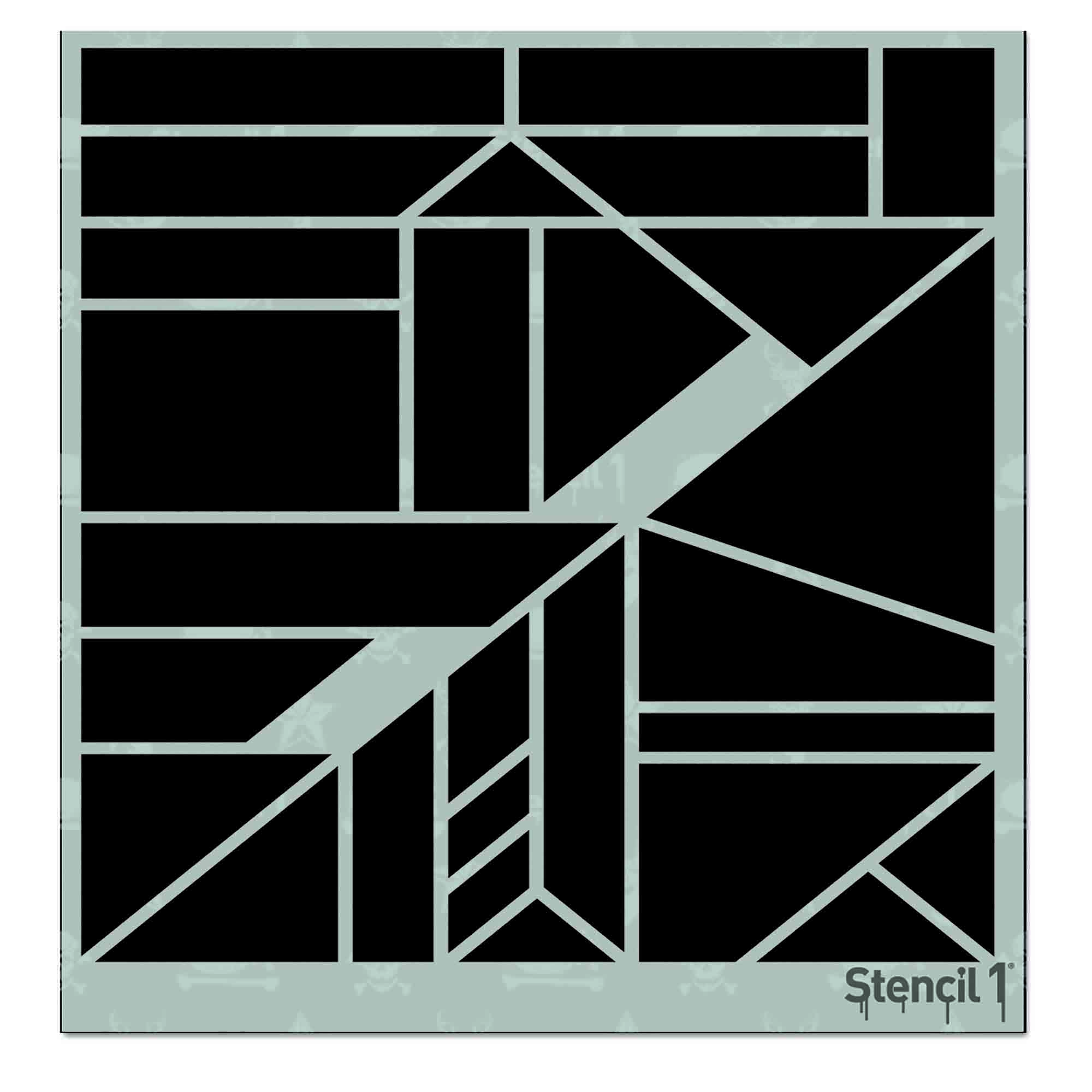 Geo Pattern Stencil – Small (5.75″x6″) | Stencil 1