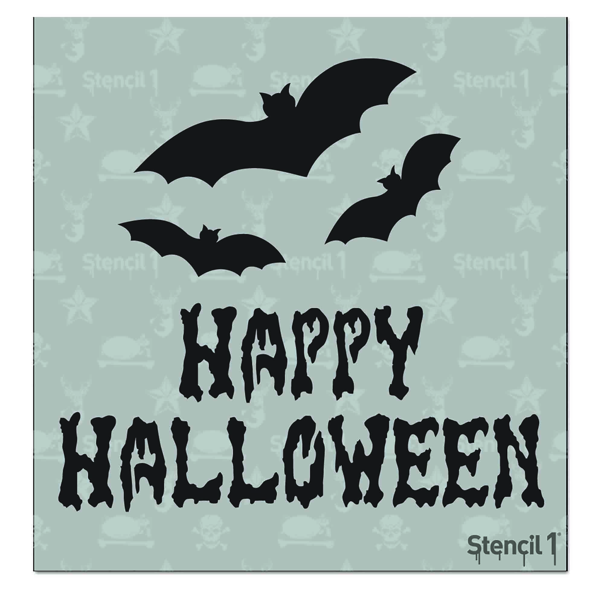 Halloween Stencils Bats