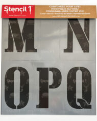 Cargo Font Stencil 4 Inches Tall | Stencil 1
