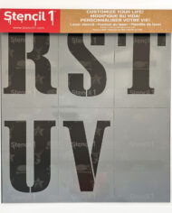 Cargo Font Stencil 4 Inches Tall | Stencil 1