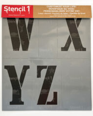 Cargo Font Stencil 4 Inches Tall | Stencil 1