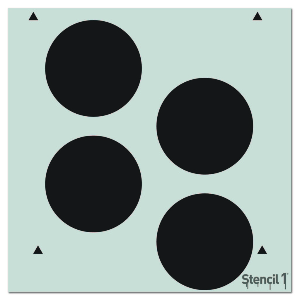 Large Dots Repeat Pattern Stencil (11"x11") | Stencil 1