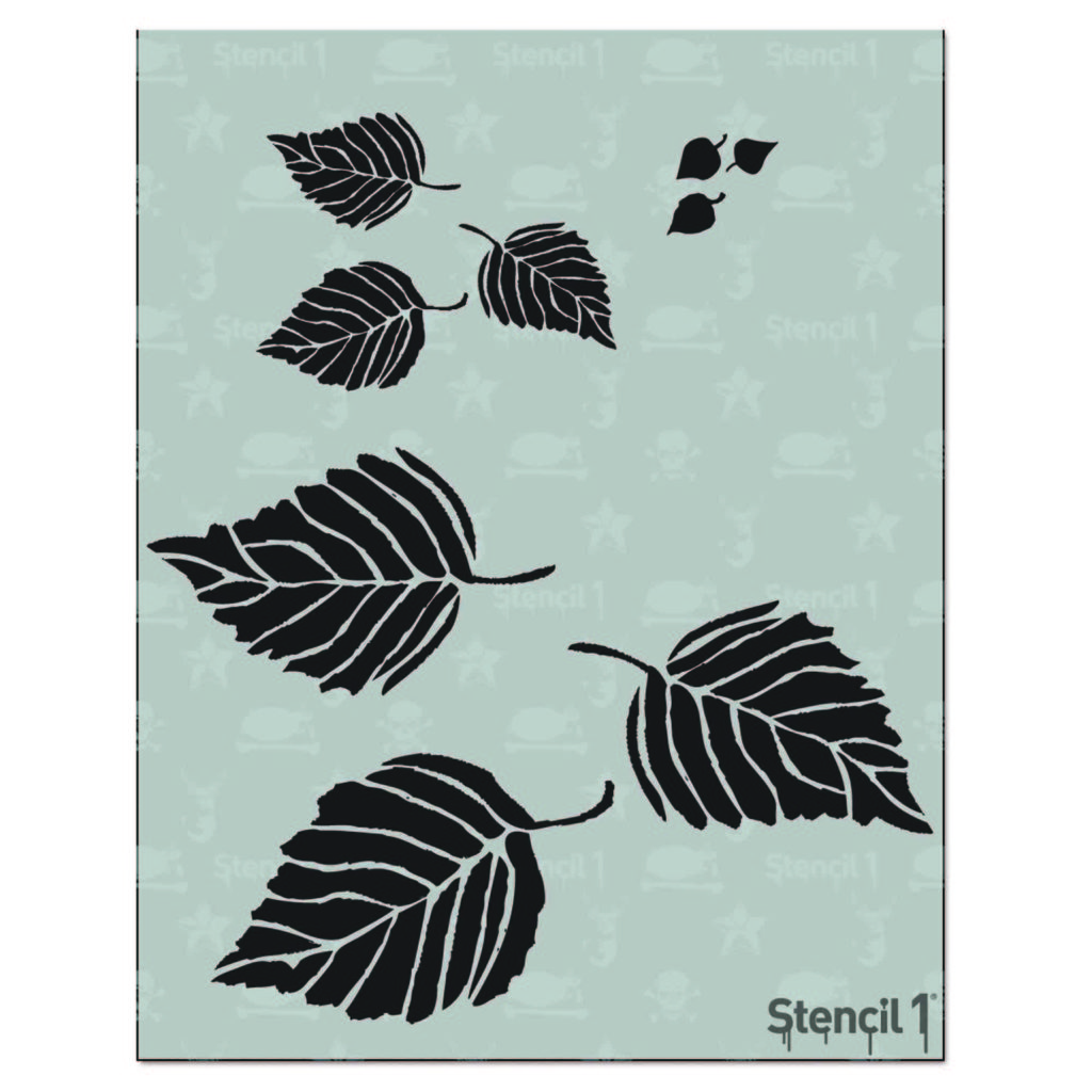 Ginkgo Leaves Repeat Pattern Stencil (11"x11") | Stencil 1