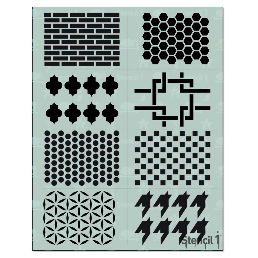 PATTERNS Stencil 8-pack | Stencil 1