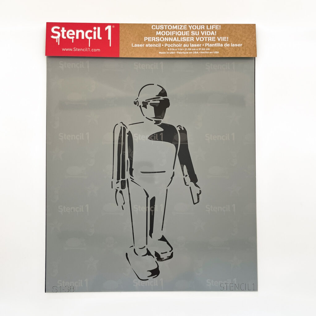 Robot Stencil (8.5″x11″) | Stencil 1
