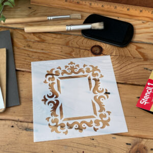 Rococo Frame 2 Stencil – Small (5.75″x6″) | Stencil 1