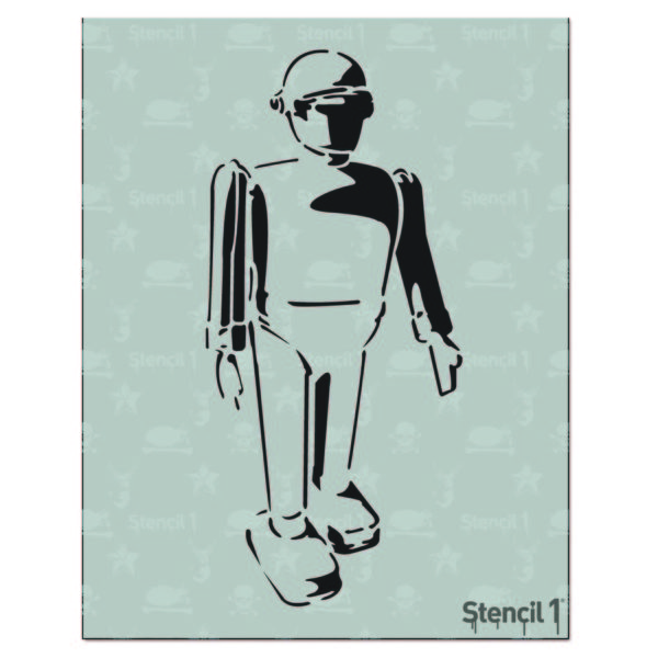 Robot Stencil (8.5″x11″) | Stencil 1
