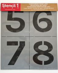 4″ Block Number Stencil Set | Stencil 1