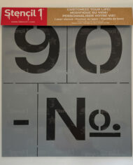 4″ Block Number Stencil Set | Stencil 1