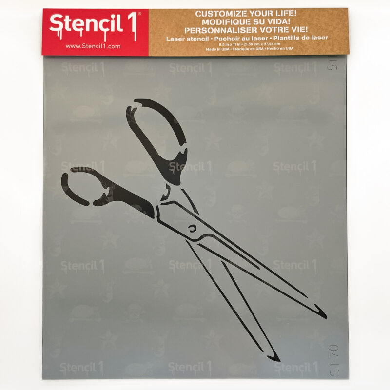 Scissors Stencil (8.5″x11″) | Stencil 1