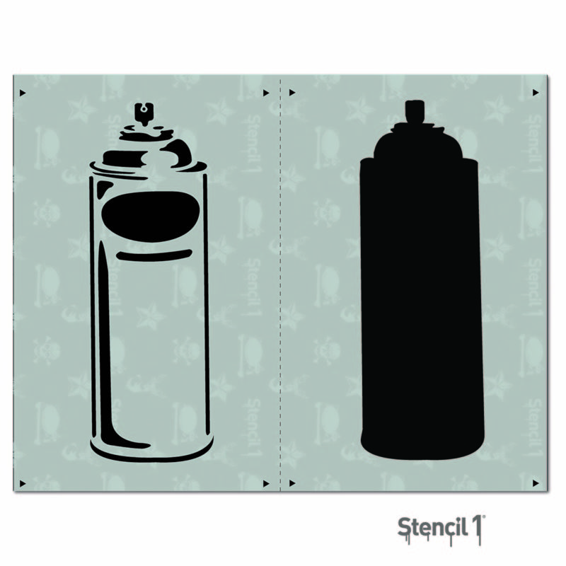 Spraycan Stencil – Two Layers | Stencil 1