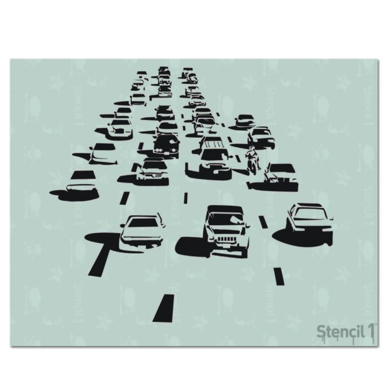 Traffic Stencil (8.5"x11") | Stencil 1