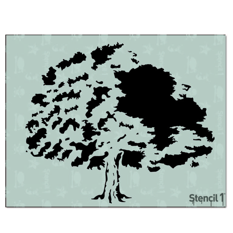 Birch Trees Stencil - Large | Stencil 1