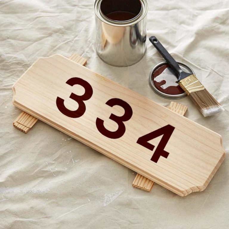 4″ Block Number Stencil Set | Stencil 1