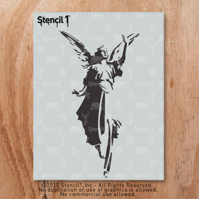 Angel Stencil (8.5″x11″) | Stencil 1