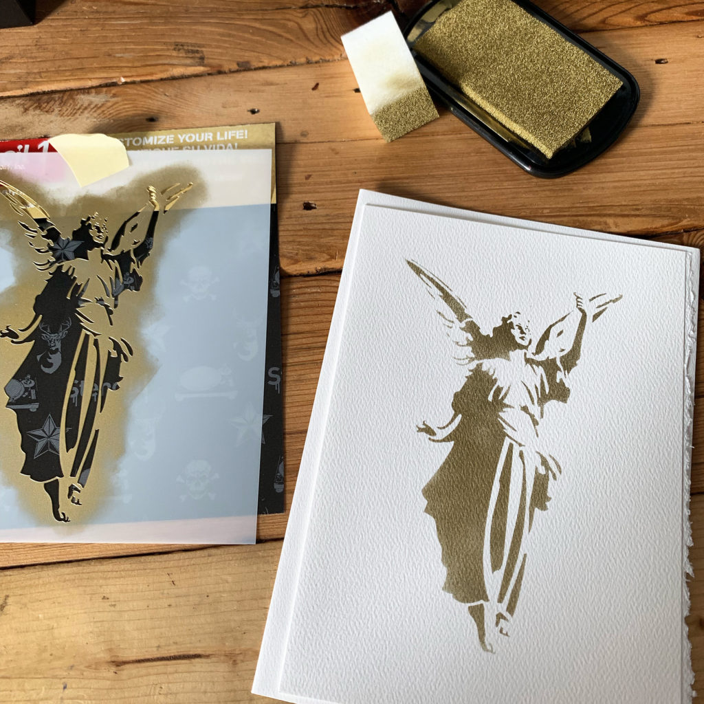Angel Stencil -Small (5.75″x6″) | Stencil 1