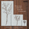 Birch Trees Stencil - Large | Stencil 1