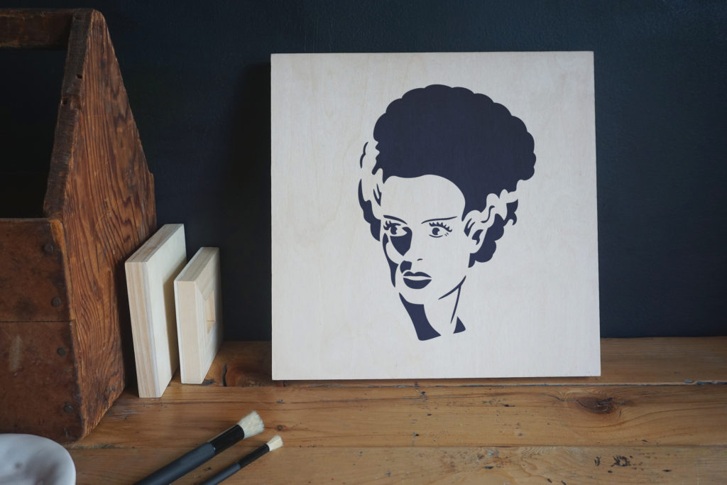 Bride of Frankenstein Stencil (8.5″x11″) | Stencil 1