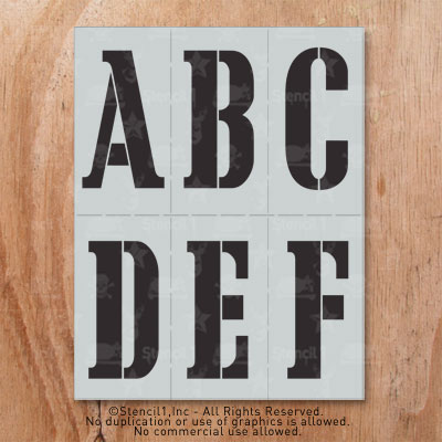 Cargo Font Stencil | Stencil 1