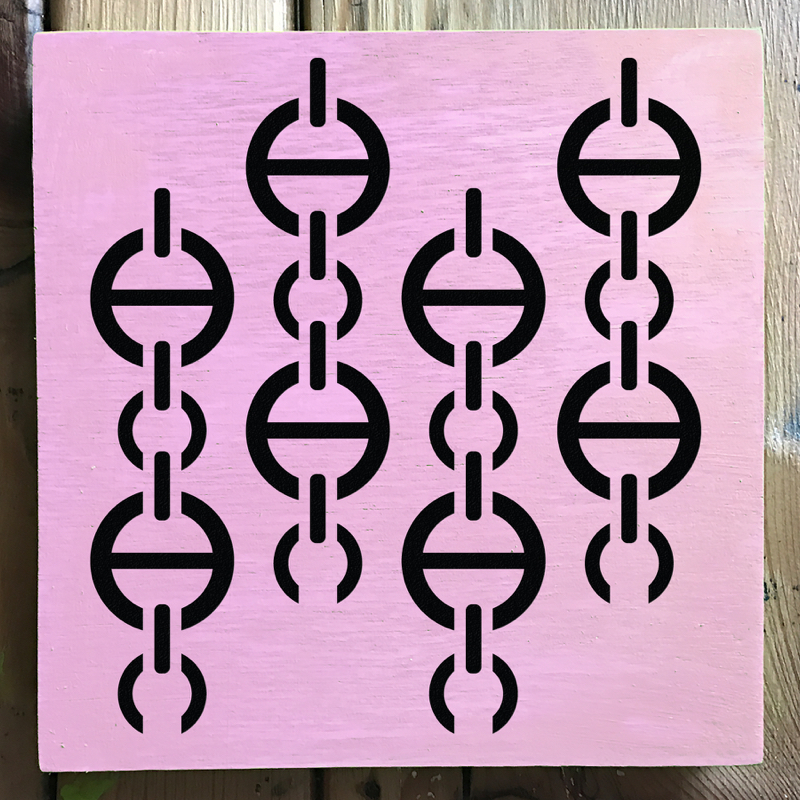 Chains Couture Repeat Pattern Stencil (11"x11") | Stencil 1