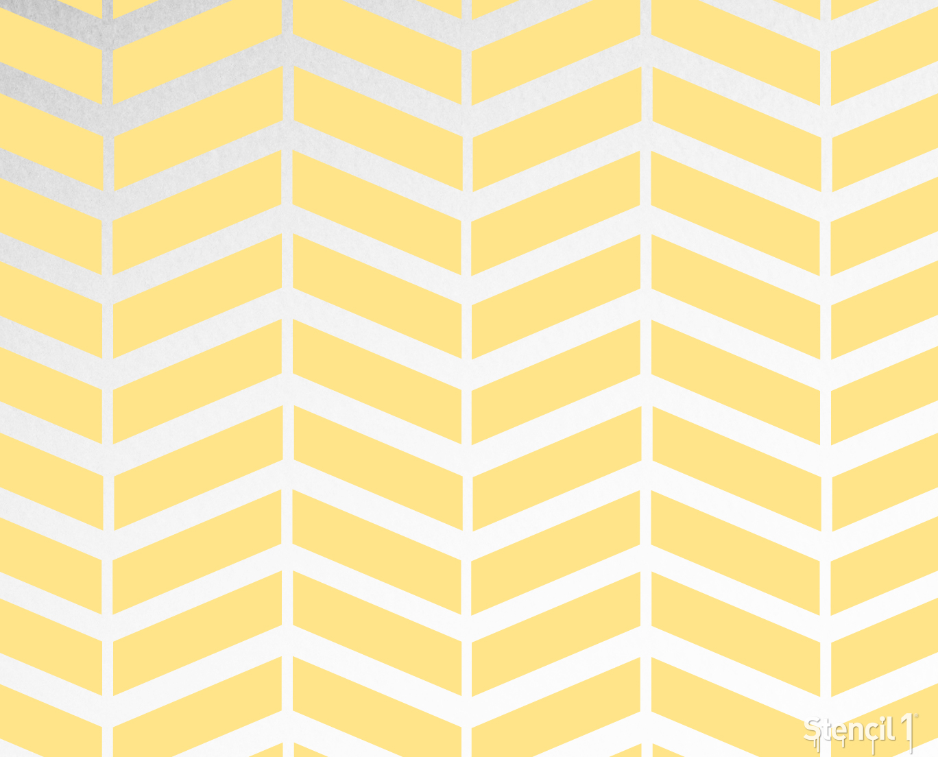 Chevron with Break Repeat Pattern Stencil (11"x11") | Stencil 1