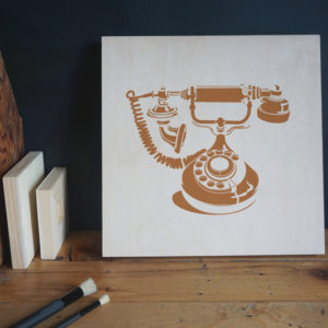 Fancy Phone Stencil (8.5″x11″) | Stencil 1