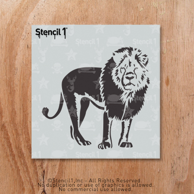 Lion Stencil – Small (5.75″x6″) | Stencil 1