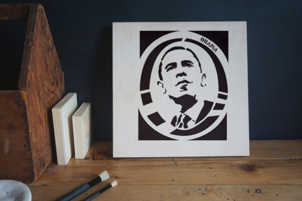 Obama Stencil (8.5"x11") | Stencil 1