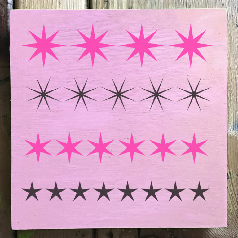 Stars Row Stencil -Small (5.75"x6") | Stencil 1