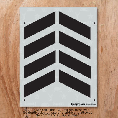 Chevron Repeat Pattern Stencil (8.5″x11″) | Stencil 1