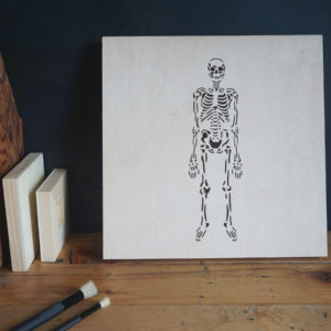 Skeleton Stencil (8.5″x11″) | Stencil 1