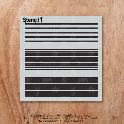 Stripes Repeat Pattern Stencil -Small (5.75″x6″) | Stencil 1