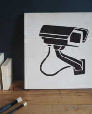Surveillance Camera Stencil (8.5″x11″) | Stencil 1