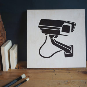 Surveillance Camera Stencil (8.5″x11″) | Stencil 1