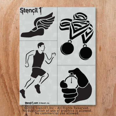 Track Stencil 4-pack | Stencil 1