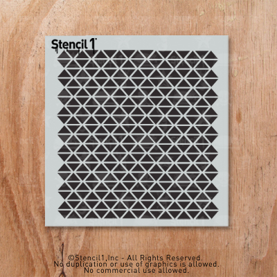 Triangles Repeat Pattern Stencil -Small (5.75″x6″) | Stencil 1