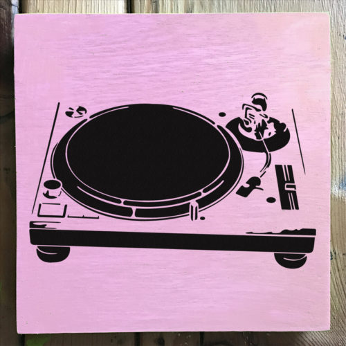 Turntable Stencil – small (5.75″x6″) | Stencil 1